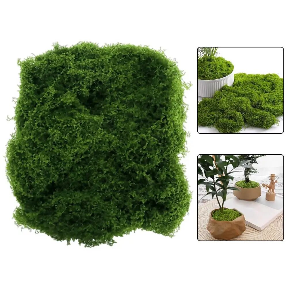Искусственный мох для декорирования 50г/100г/200г 50g