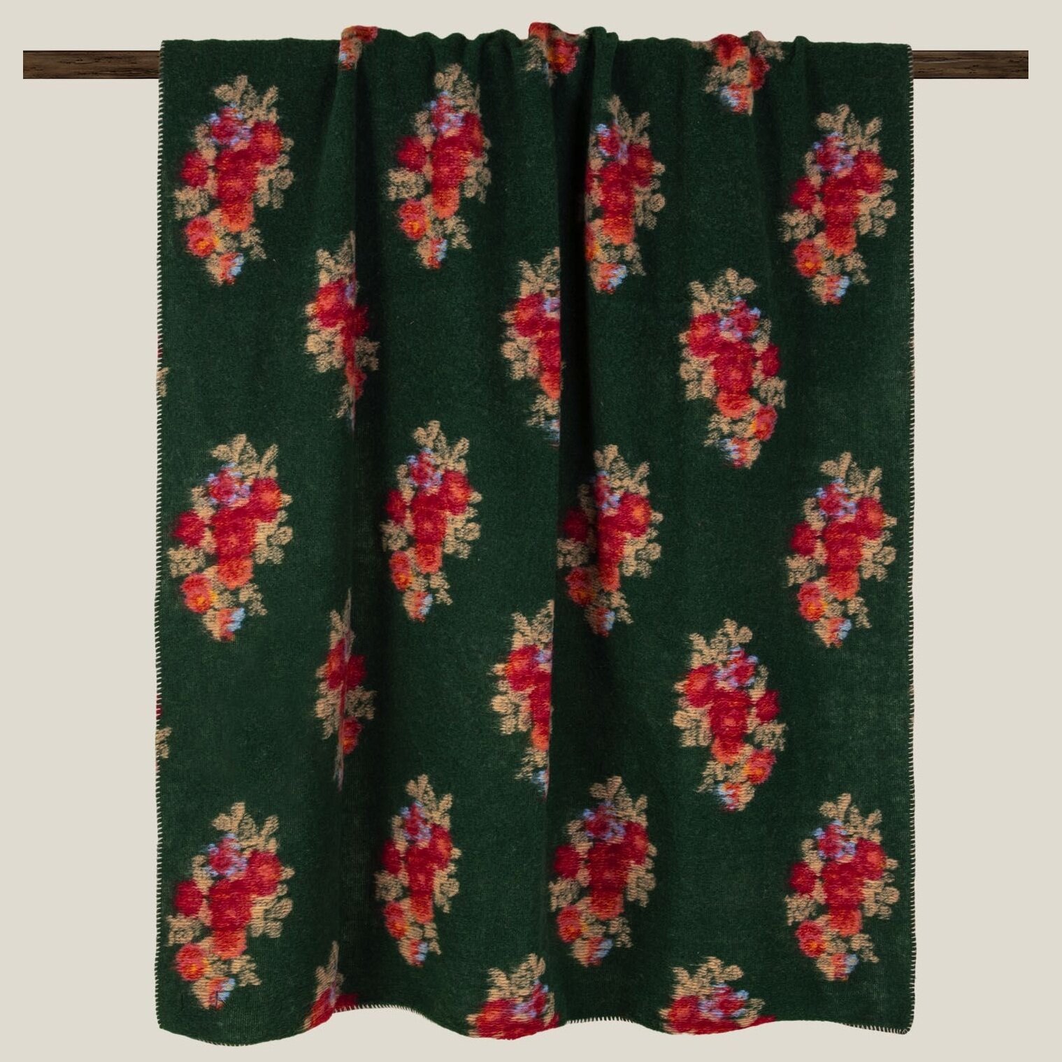 Плед Frati Home Mary Flower Plaid Verde FH/465668