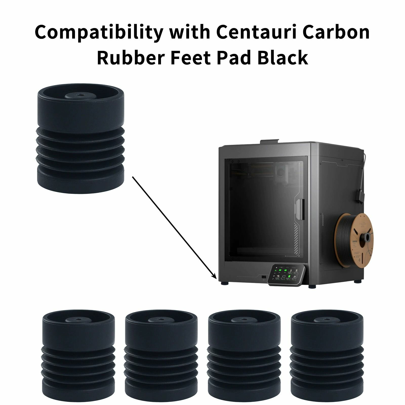 4шт Антивибрационных ножки для замены 3D-принтера Elegoo Centauri Carbon