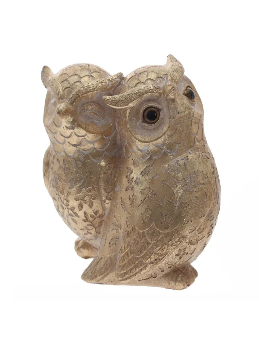 Фигурка декоративная Совы, полимерная, 16 см
