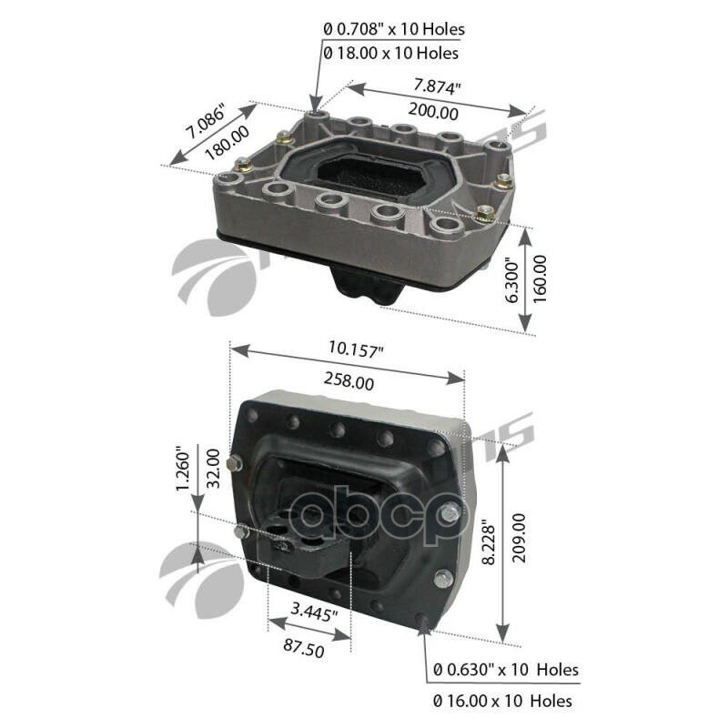 Подушка VOLVO двигателя задняя MANSONS Mansons арт. 900.528