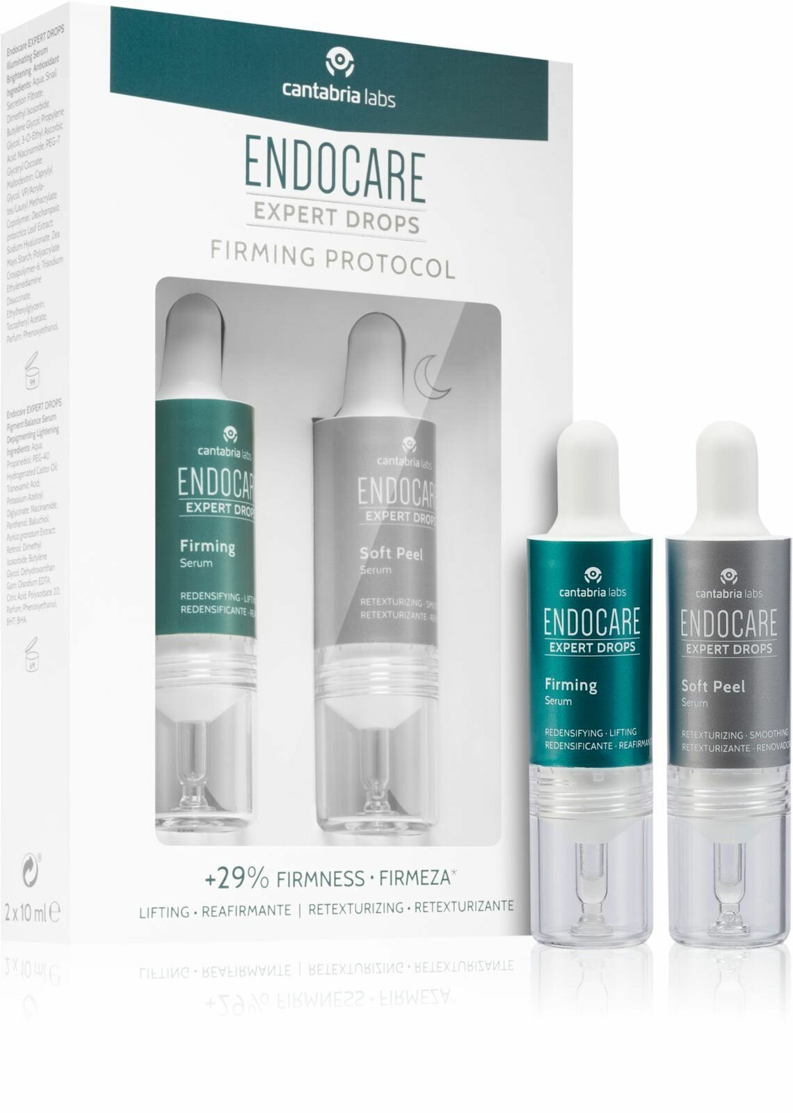 Endocare сыворотка разглаживающая укрепляющая кожу Expert Drops 2x10 ml