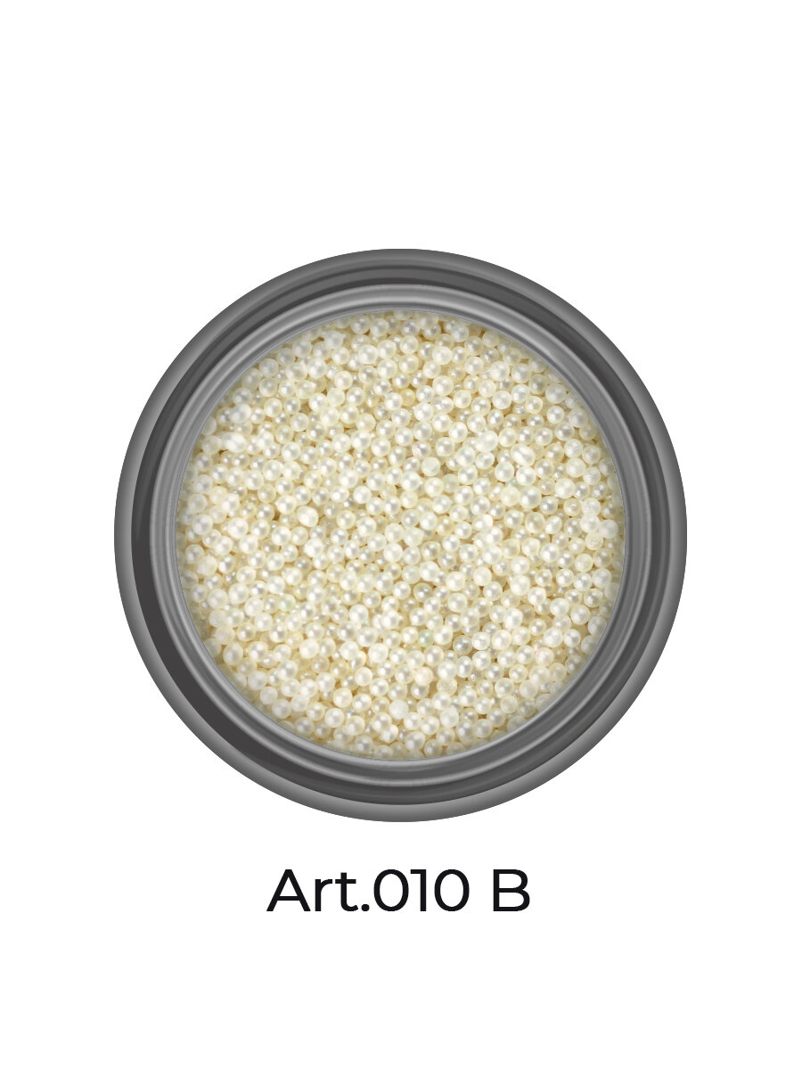 Nail Club professional Бульонки стеклянные для дизайна ногтей №10 Лёд, 0.2 мм