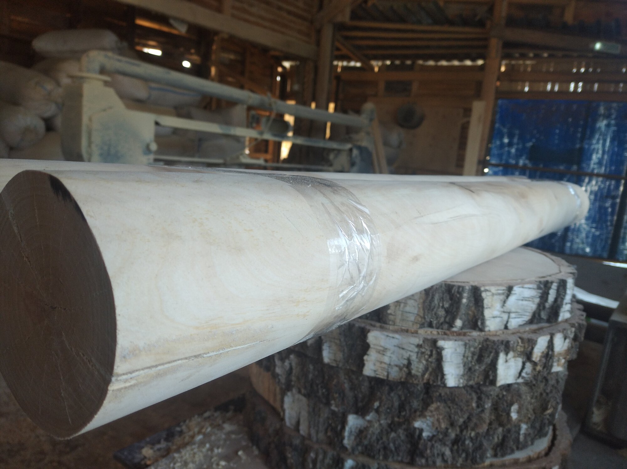 Черенок березовый ф80мм, L=1,0м, 3шт в упак.