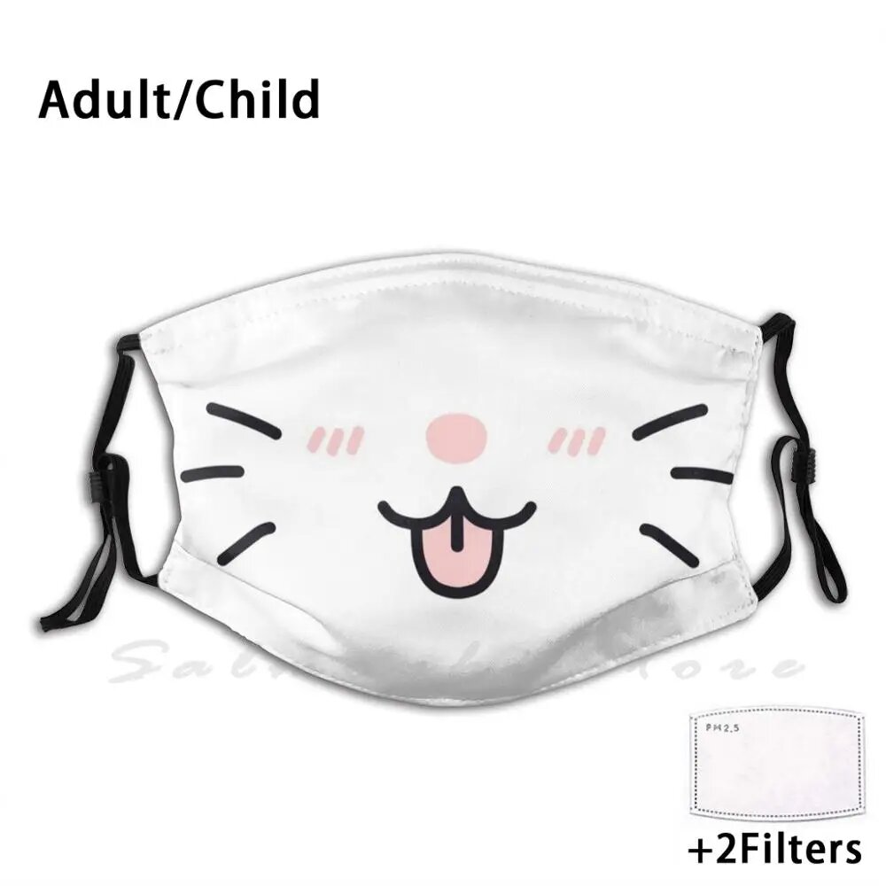 Милая кошачья мордочка маска Adult Mask