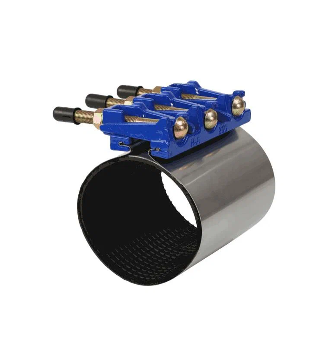 Хомут ремонтный с чугун замком сталь нерж Ду 125 Дн 130-145 L=200мм Benarmo