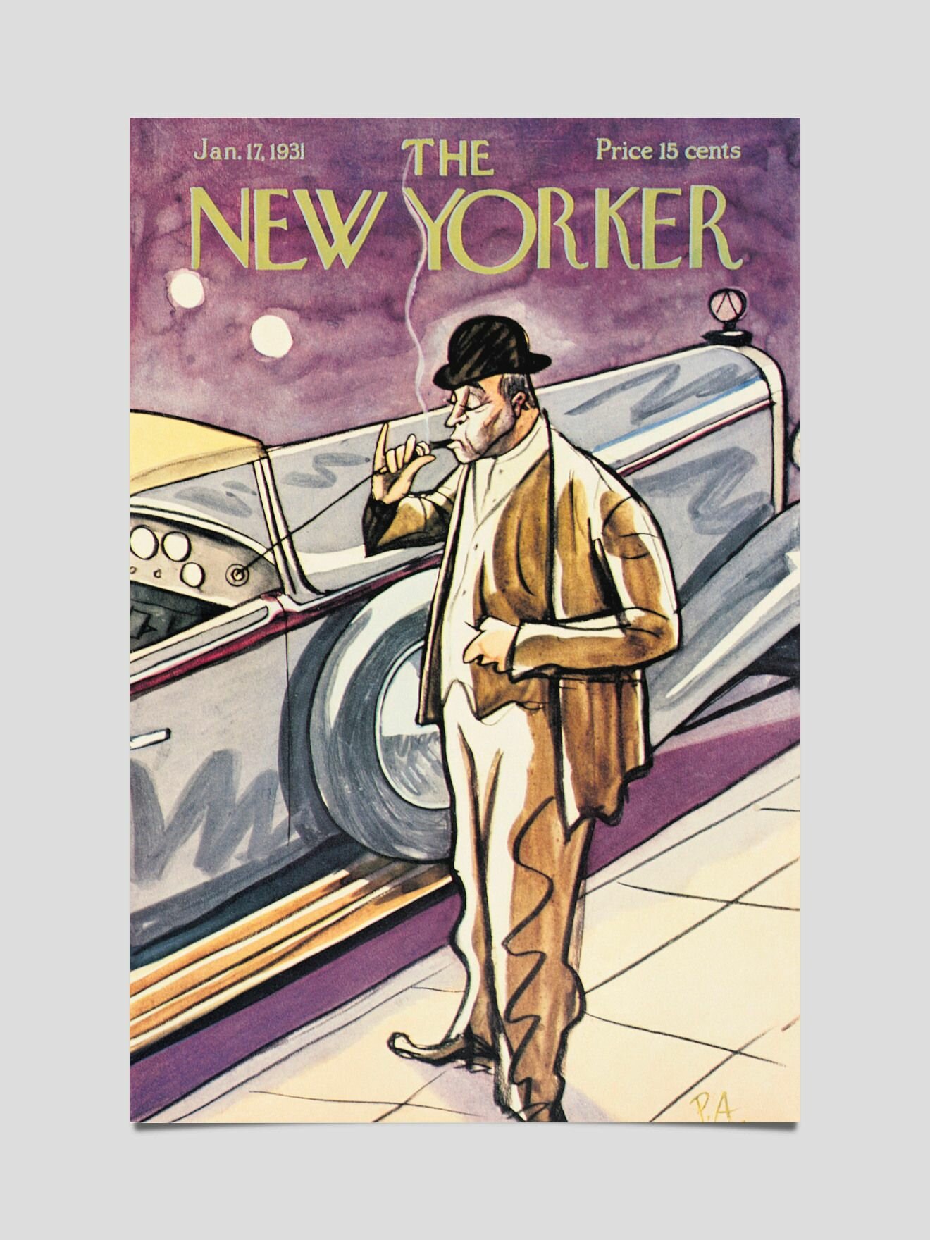 Постер по обложе The New Yorker 17.01.1931, размер 40 на 60 см. - Poster4me
