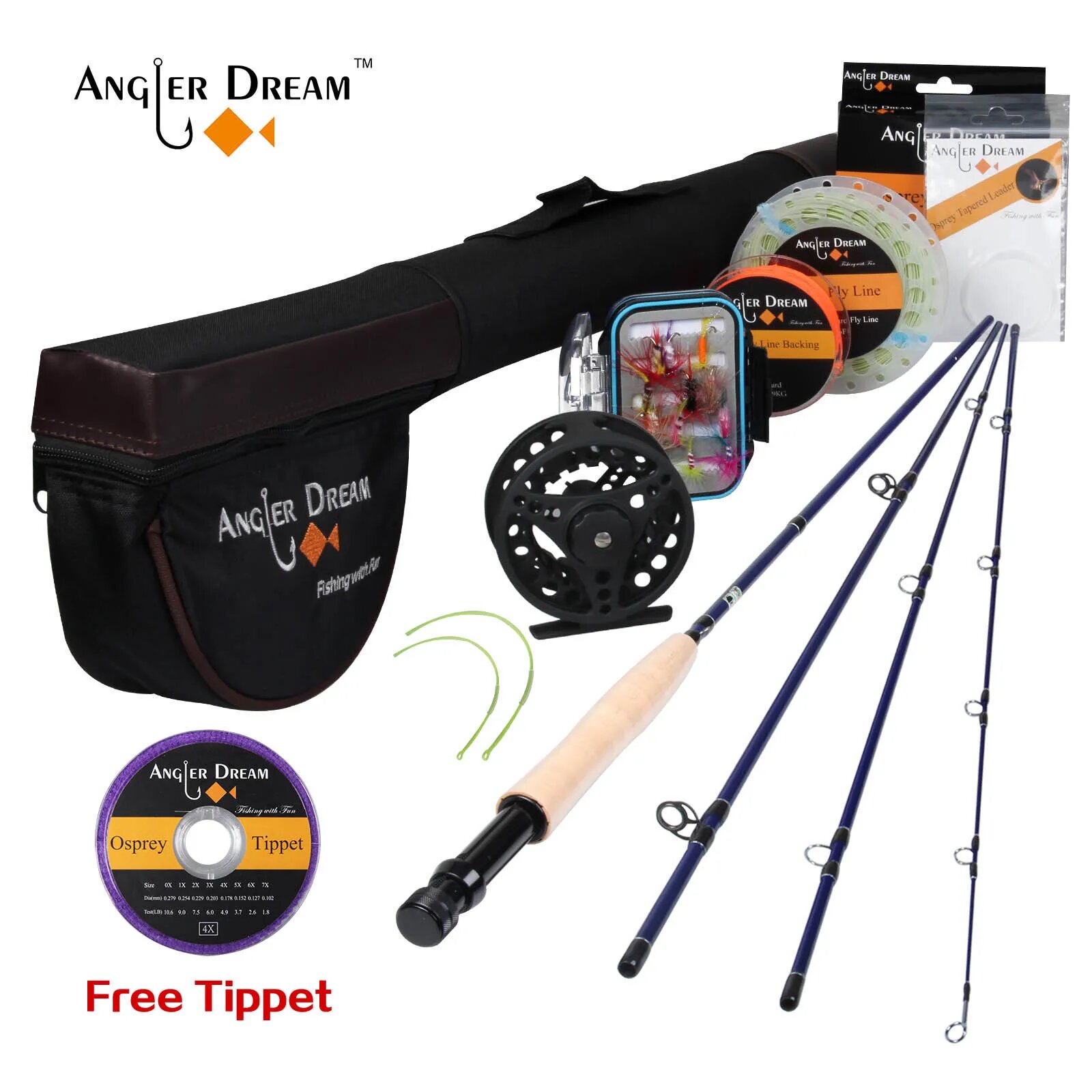 Нахлыстовый набор Angler Dream 9" 5WT, черный/зеленый