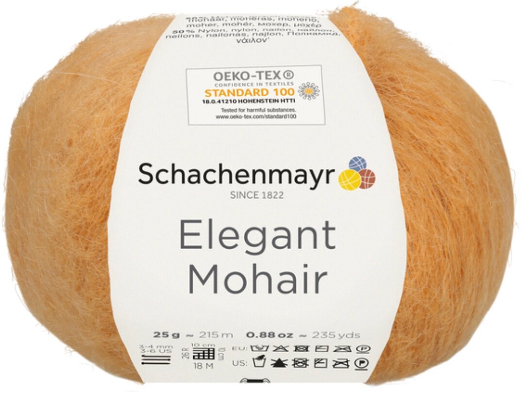 Elegant Mohair /Элегант Мохер/ пряжа Schachenmayr, MEZ, 9807003 (00022, gold (золото), желтый)