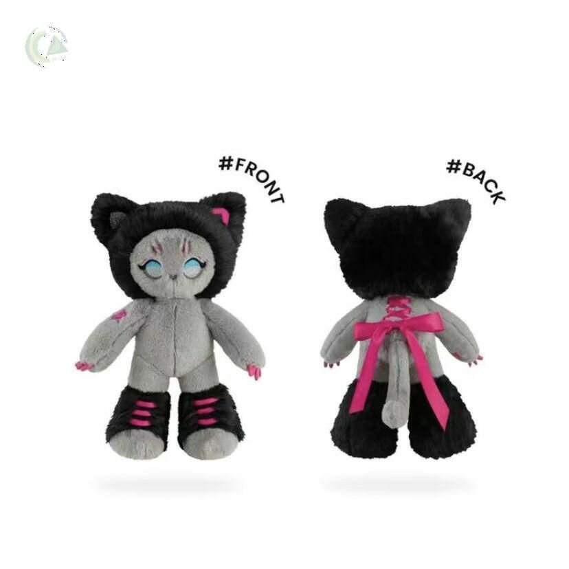 Черная кошка плюшевая игрушка кукла Лесной эльф индивидуальная кукла черная 40 см 0,29 кг