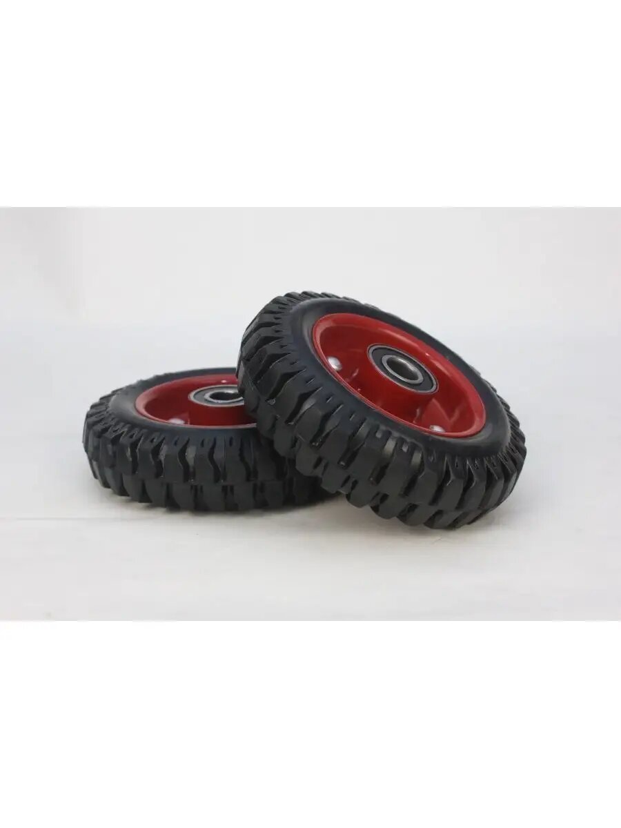 Комплект колес LongWay, резина, сталь, 2 шт, диаметр 12.5 см