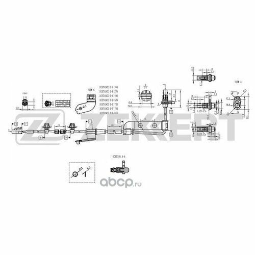 Датчик ABS задн. лев. Kia Ceed 06- Pro Ceed 08- ZEKKERT SE6106