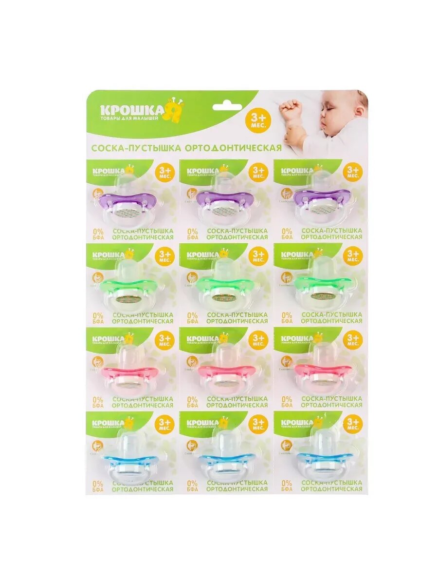 Пустышка ортодонтическая с колпачком