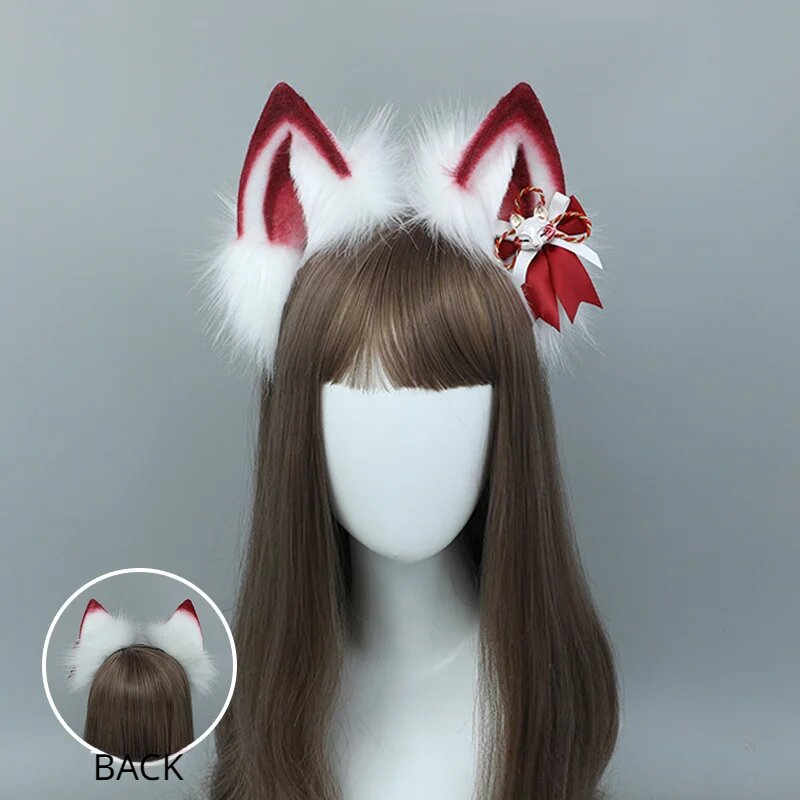 Косплей ушки с бантиком, цвет: Headband