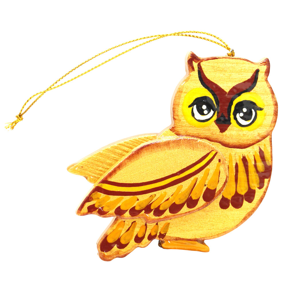 Деревянная фигурка "Сова", (Ручная работа).