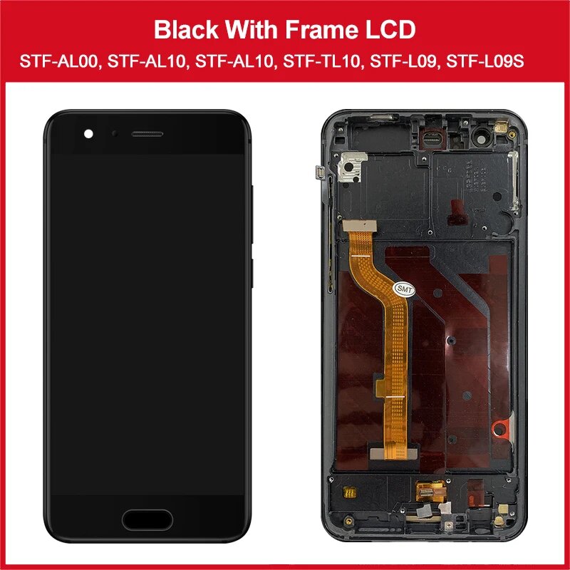 AMOLED для Huawei Honor 9 ЖК-дисплей с сенсорным экраном для Honor 9 ЖК-дисплей для Huawei Honor 9 ЖК-дисплей с рамкой STF-L09 STF-AL00 Замена