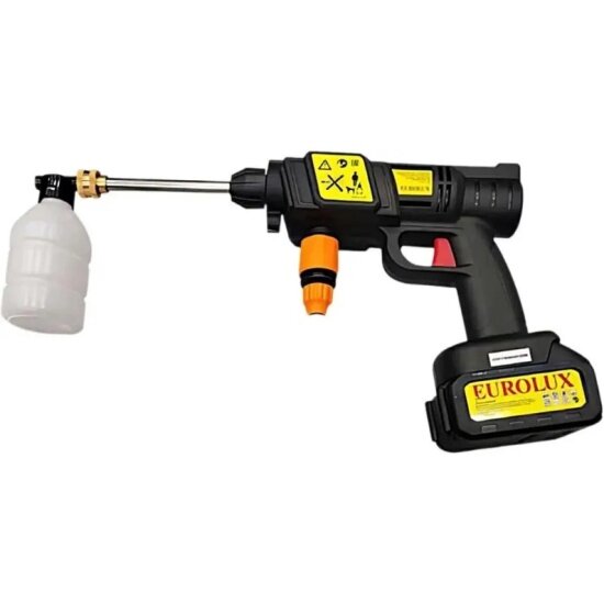 Мойка аккумуляторная Eurolux M-20Li (с 1 АКБ и ЗУ в комплекте), 70/8/94