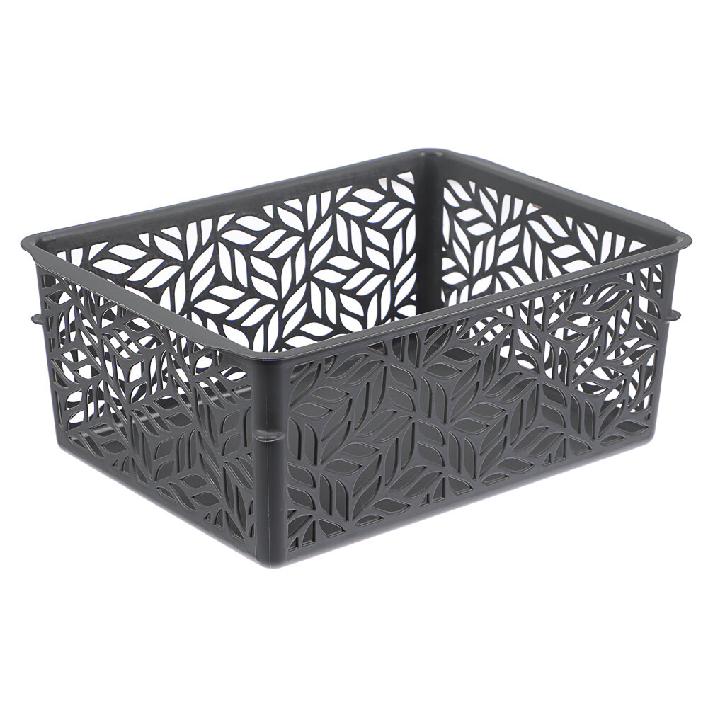 Корзина 1,4л прямоуг. серый