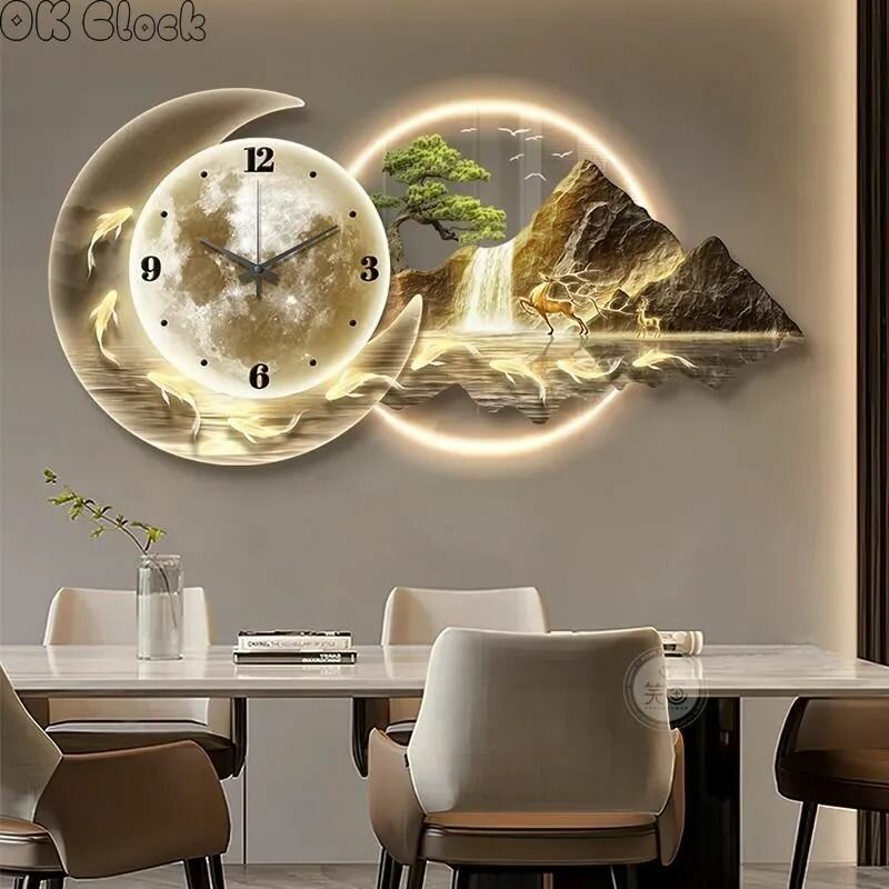 Классический пульт дистанционного управления настенные часы, тихий, со светом/Полиметилметакрилат