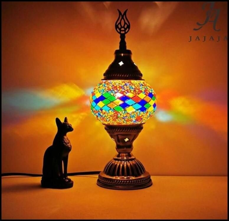 Светильник настольный с восточной мозаикой, 12х36 см, MARMAM-LIGHT