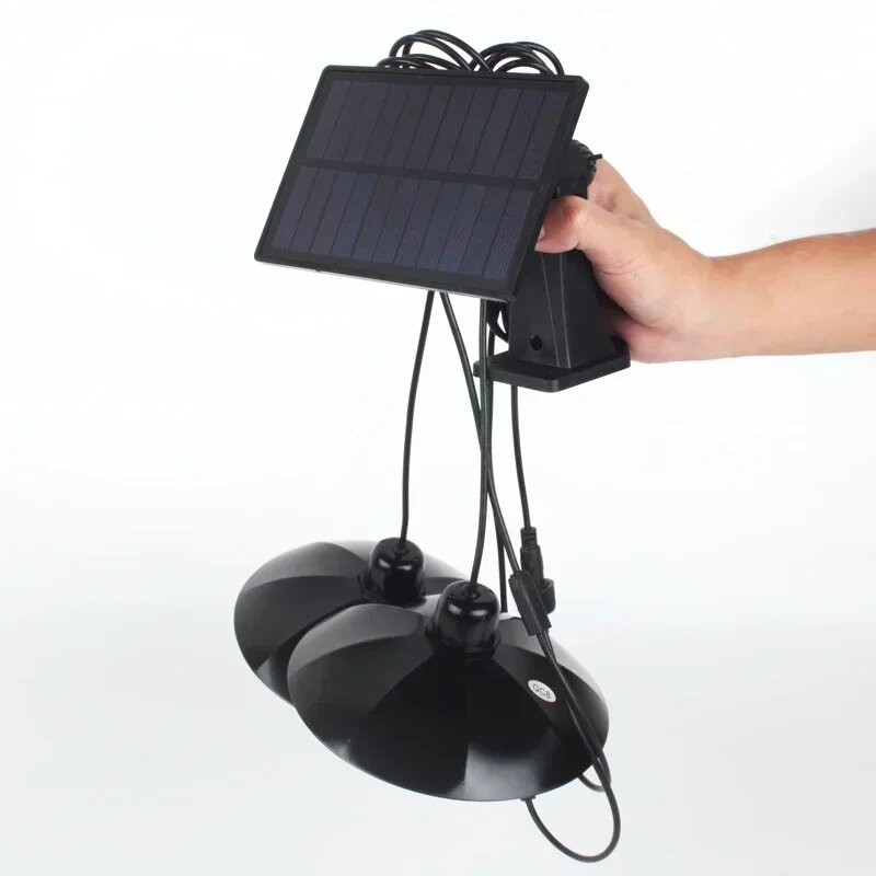 Солнечная люстра LED, White light, 2 head — фото 1