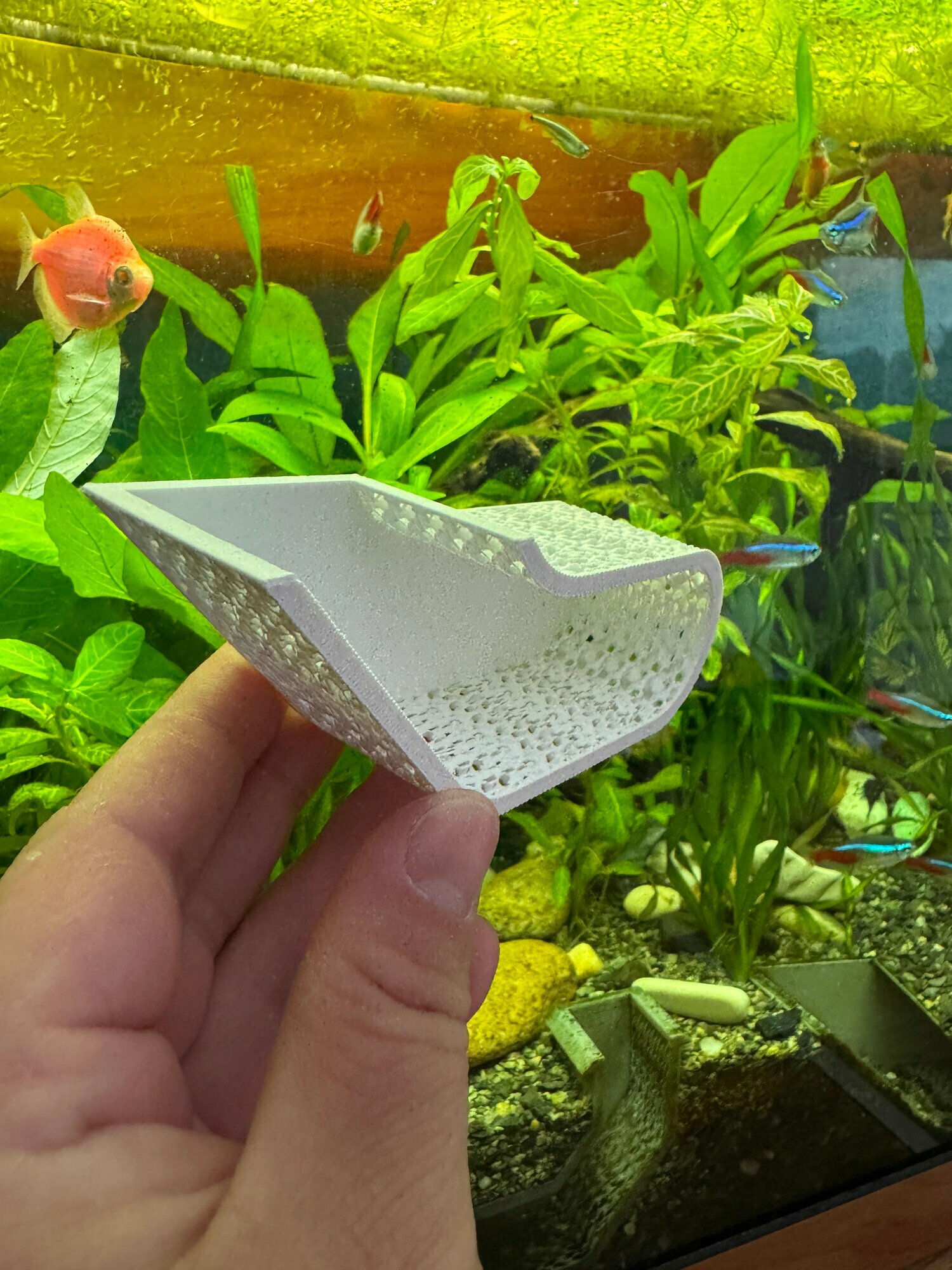 Домик белый 33 мм для аквариума укрытие для креветок и рыб