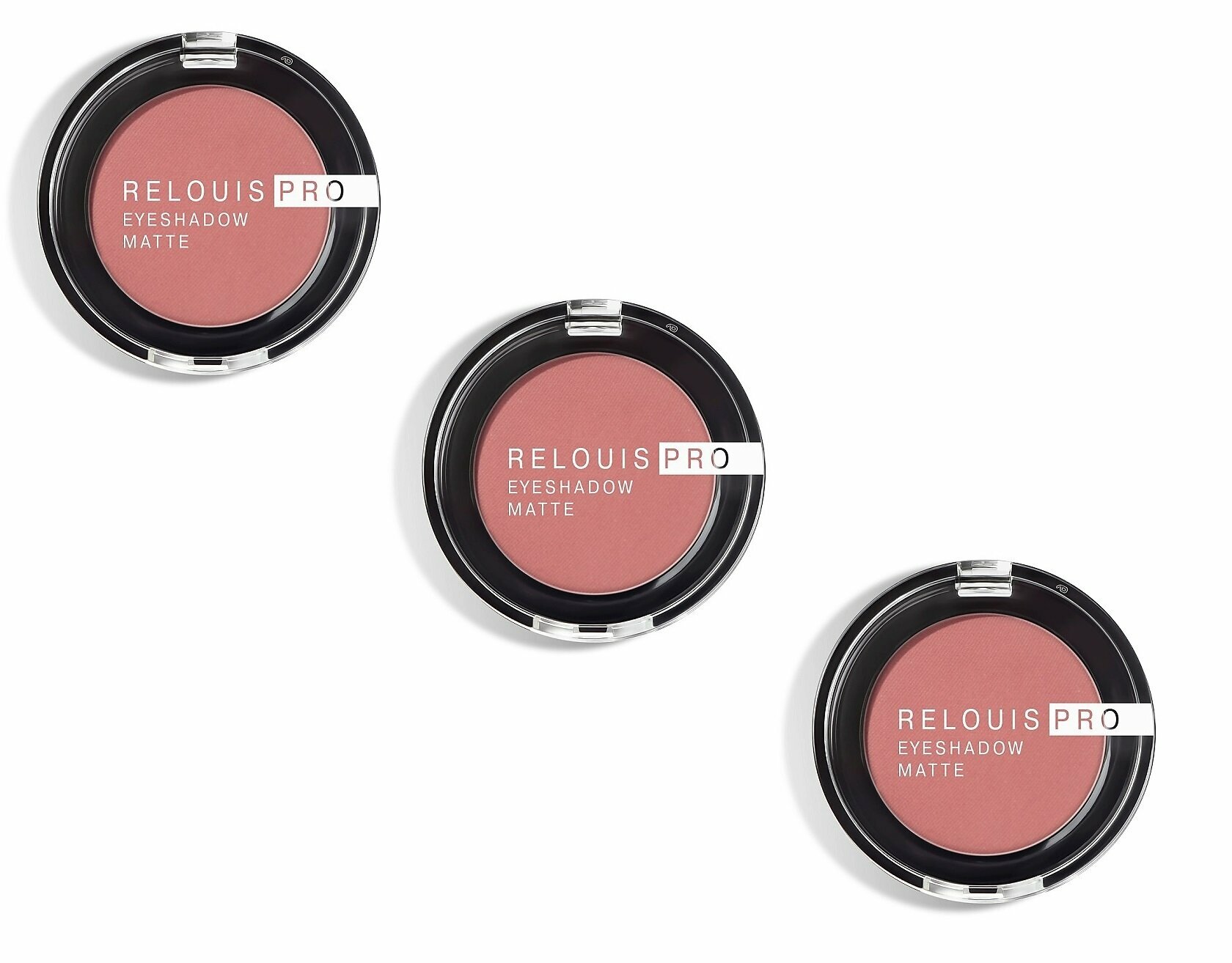 Тени для век "Relouis Pro Eyeshadow Matte" тон 18 sangria, 3 шт