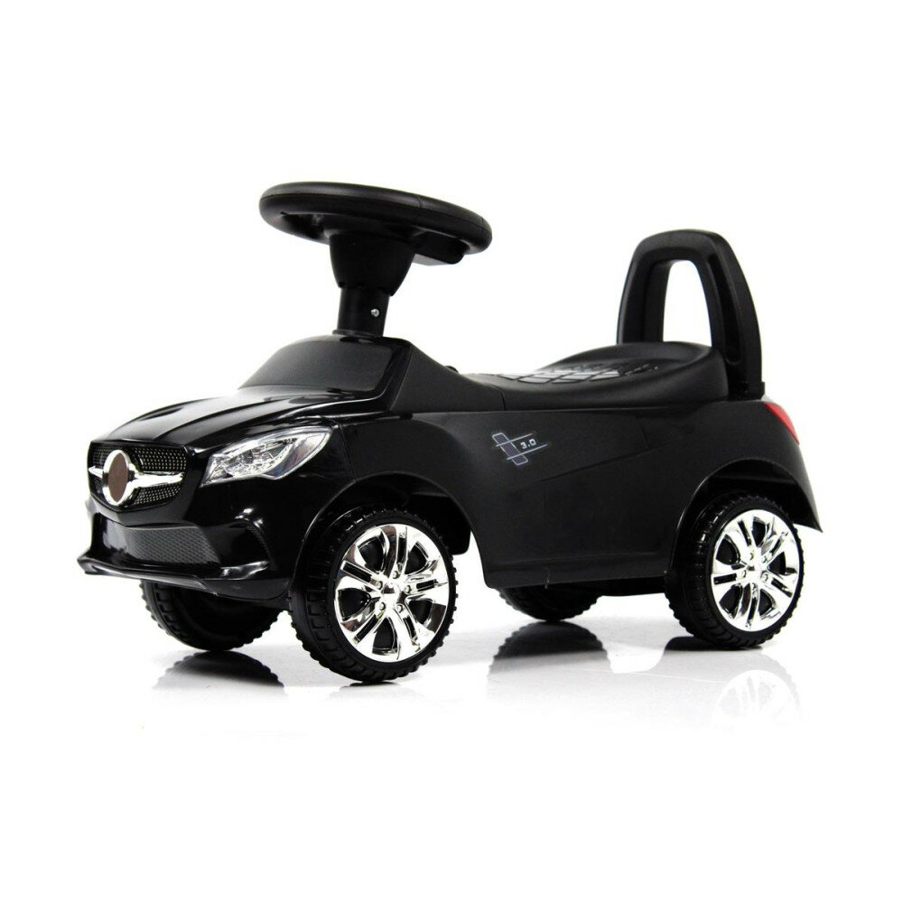 Толокар-каталка JY-Z01C, музыкальный руль, клаксон, фара, световые эффекты, чёрный