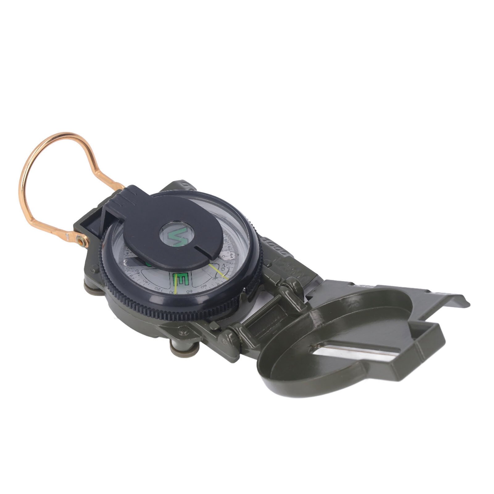 Компас для походов Многофункциональный Алюминиевый сплав Точный Реактивный Портативный Компас для выживания для экстремальных походов Размер 7.7 x 5.9 см Материал алюминиевый сплав Функции базовая позиционирование картографическая позиционирование