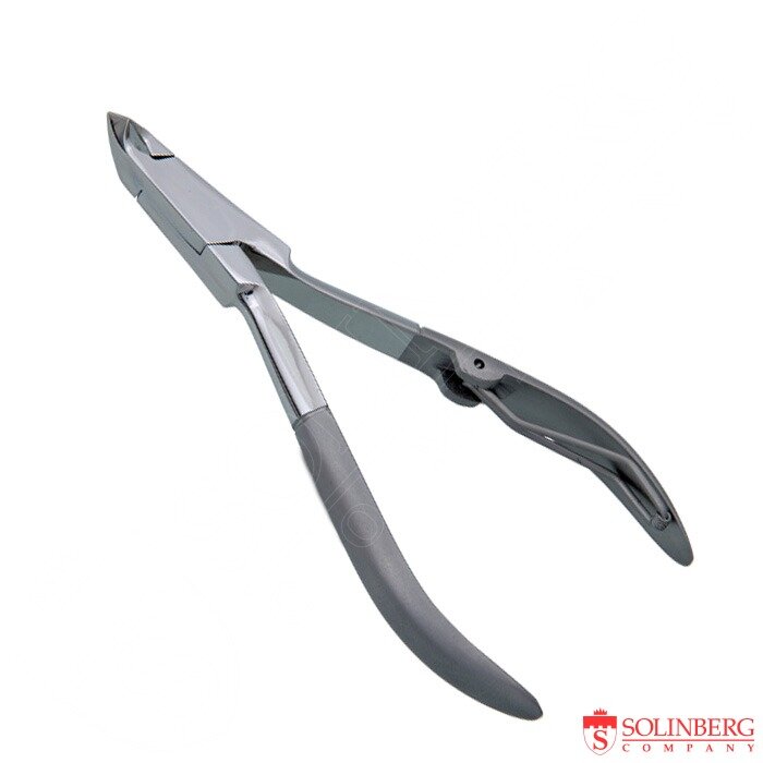 Кусачки маникюрные Solinberg 32811/2T "Comfort Line", матовые, одинарная пружина, лезвия 4мм.