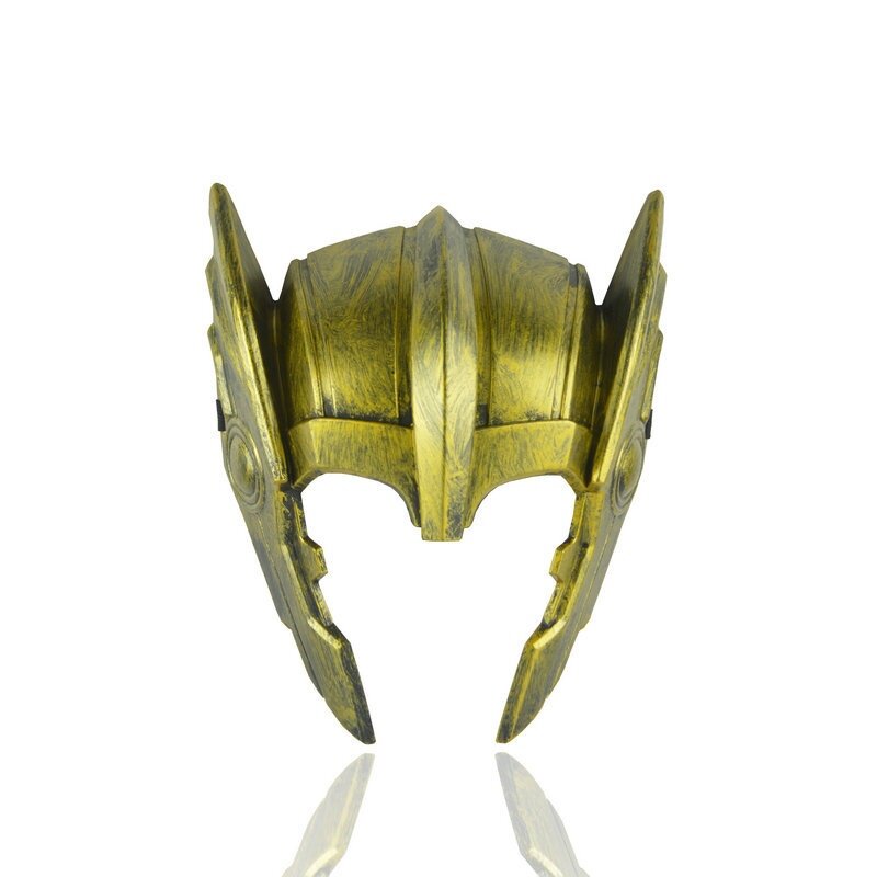 Шлем световой для детей молот тора косплей игрушки без маски золотой