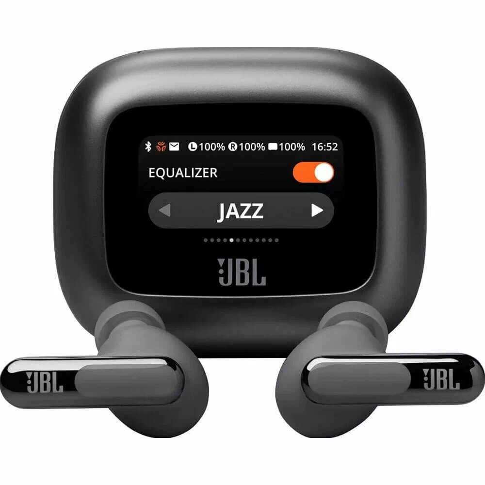 JBL Live Beam 3 True Wireless In-Ear Earbuds with display & mic - Black