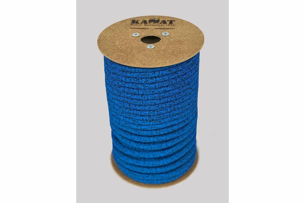 ОАО канат Верёвка страховочно-спасательная "эльбрус" ?11мм, 50м, цветная, оплётка из кручёных нитей, статическая с сердечником низкого растяжения, 1010480011Э50