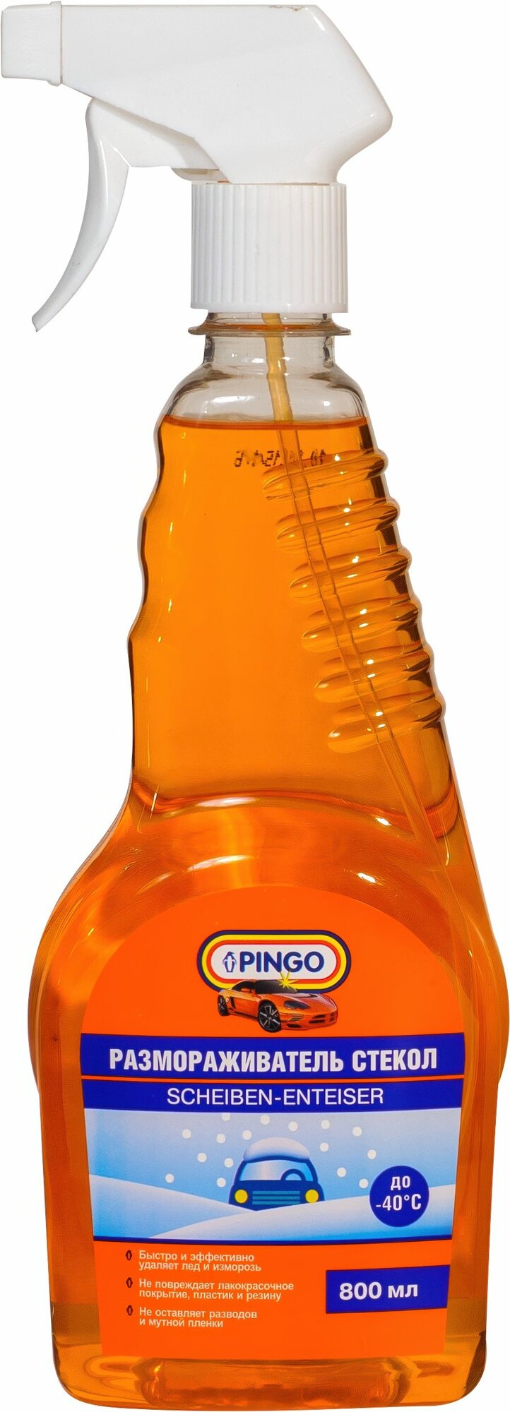 Размораживатель стекол, флакон-спрей 800 мл 75020-2 Pingo
