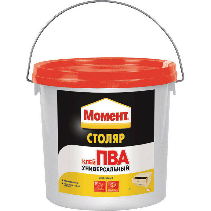 Клей для дерева Момент Столяр ПВА Универсальный, 3 кг (1960503)