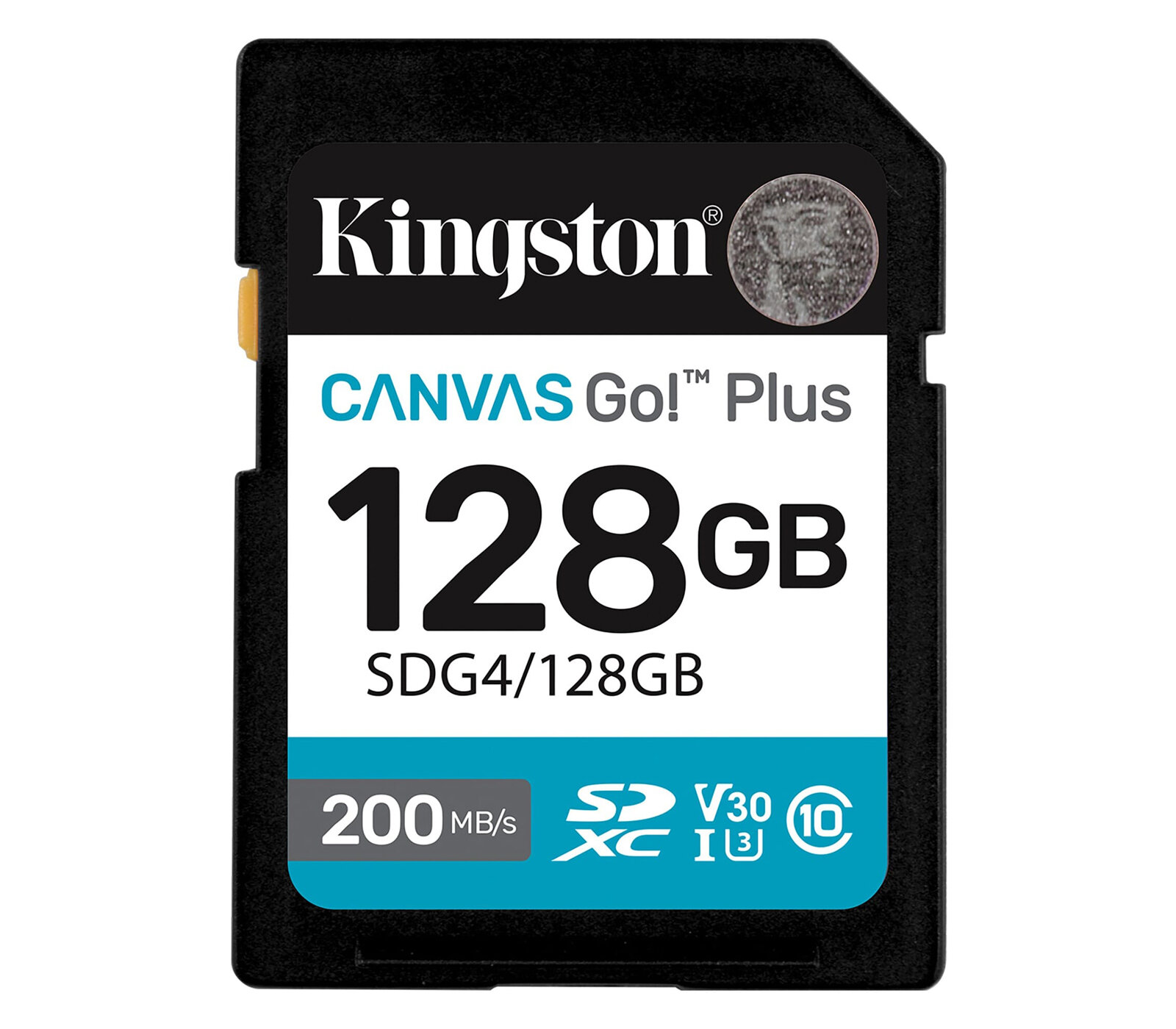 Карта памяти Kingston SDXC 128GB Canvas Go! Plus G4 UHS-I U3 V30 200Mb/s