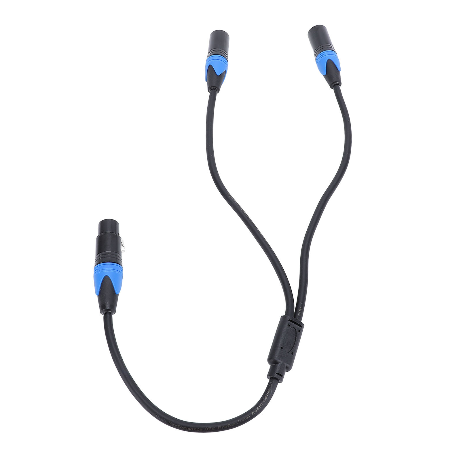 Кабель-Разветвитель XLR 3-Контактный Разъем к Двойному Разъему XLR Y-Разветвитель Сбалансированный Шнур для Микрофонного Микшера-Усилителя 23,6 дюйма