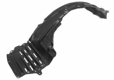 Подкрылок SAT, для Mitsubishi Lancer VIII 07, черный, полимерный материал