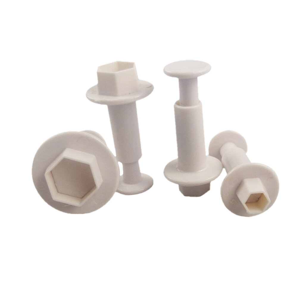 4 шт. Геометрические формочки для пирогов, наборы формочек для печенья, штампы для вырубки, пресс-формы, шестигранные штампы, резак для выпечки тортов своими руками