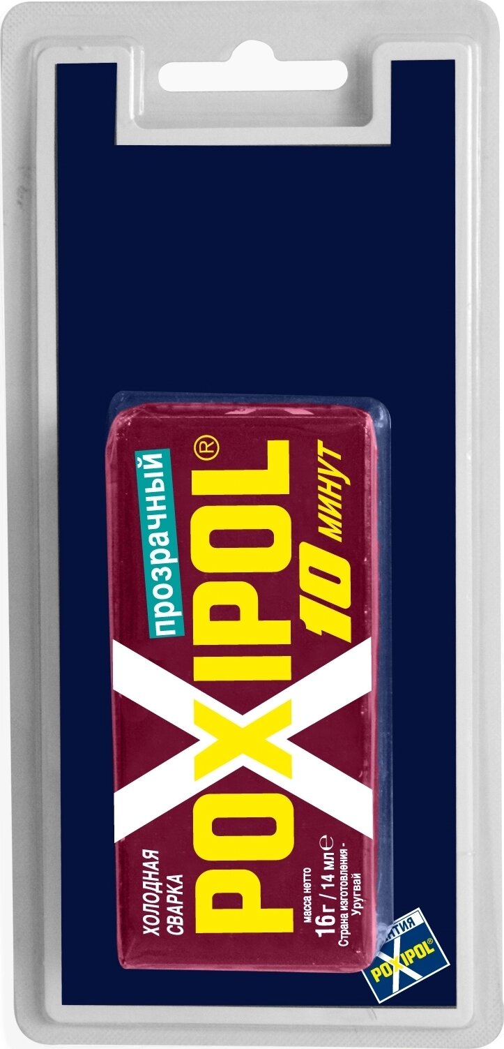 Холодная сварка POXIPOL прозрач. блистер 14мл st02201