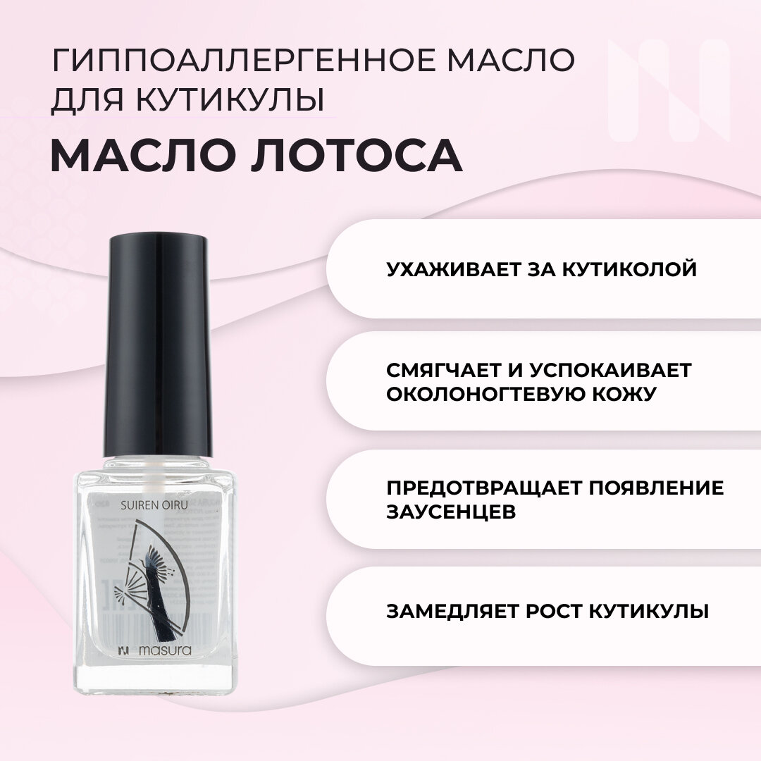 Питательное масло для кутикулы Лотос SUIREN OIRU, без запаха, подходит для мужчин, от заусенцев 12 мл