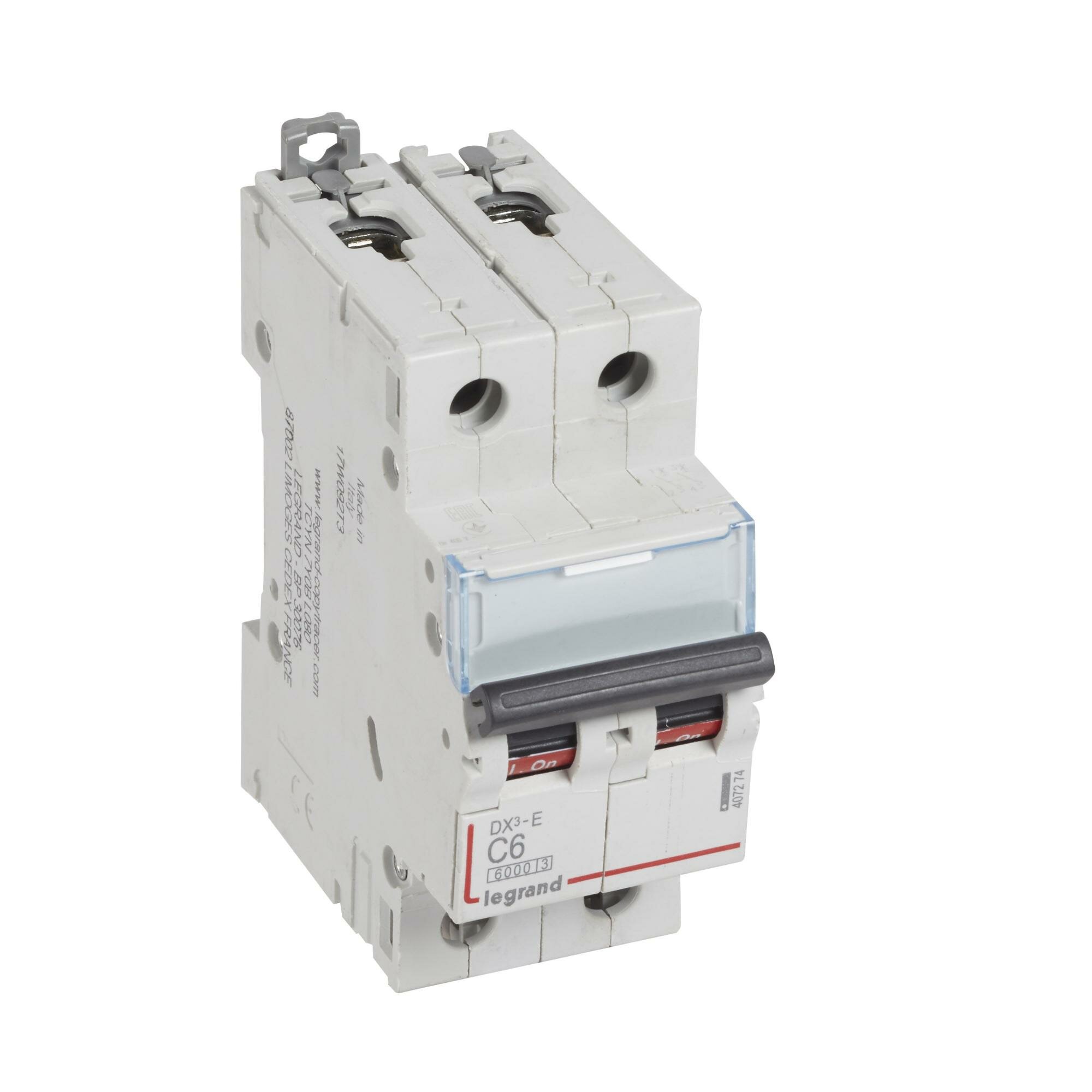 Legrand DX3-E Автоматический выключатель 2P 6А (С) 6000/6kA, 407274