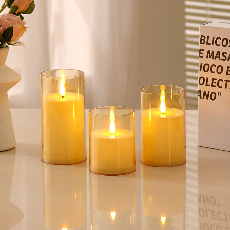 Электронные свечи, имитация, 3 шт