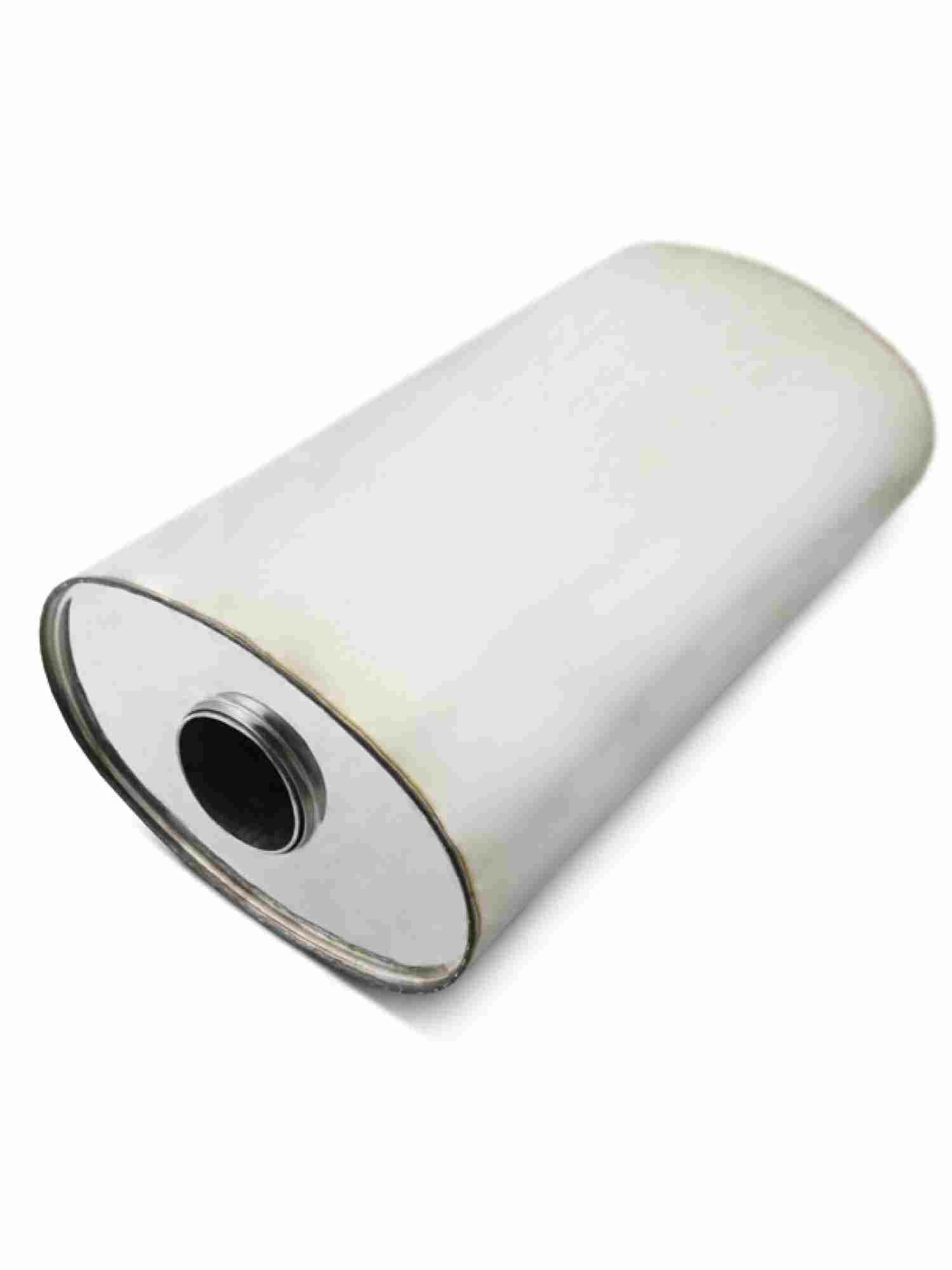 Глушитель «belais» с камерой, вход Ø63 мм - выход Ø63 мм, овал 145*220 мм, длина 450 мм (нержавеющая сталь) belais #19111