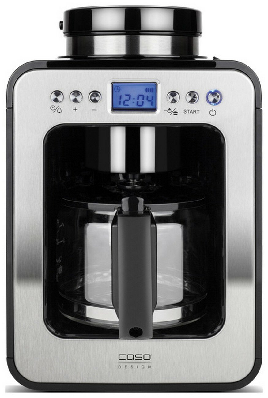 Кофеварка Caso Coffee Compact Electronic, дисплей, таймер, две степени помола