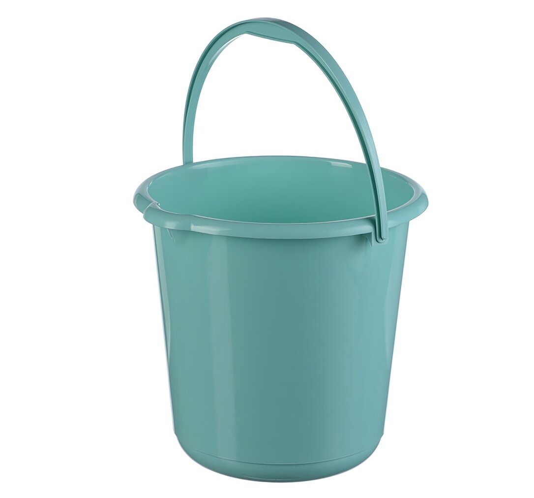 Ведро пластиковое 3л с носиком для слива, аквамариновое, удобное и практичное