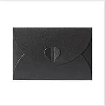 Мини-конверты из перламутровой бумаги Lonelyeyes Черный, Black
