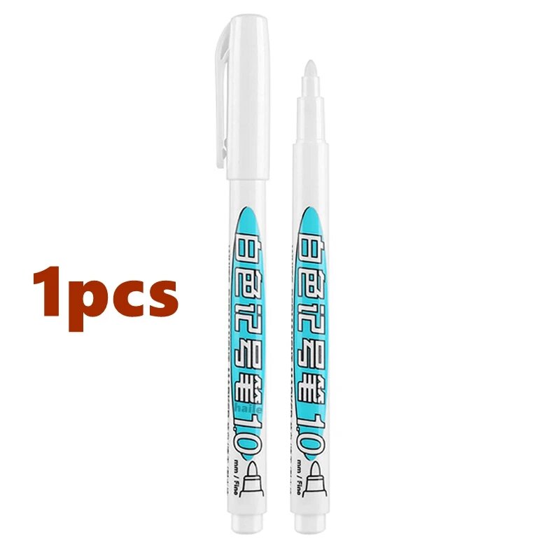 Haile белые водонепроницаемые перманентные маркеры 1.0mm-1 pcs