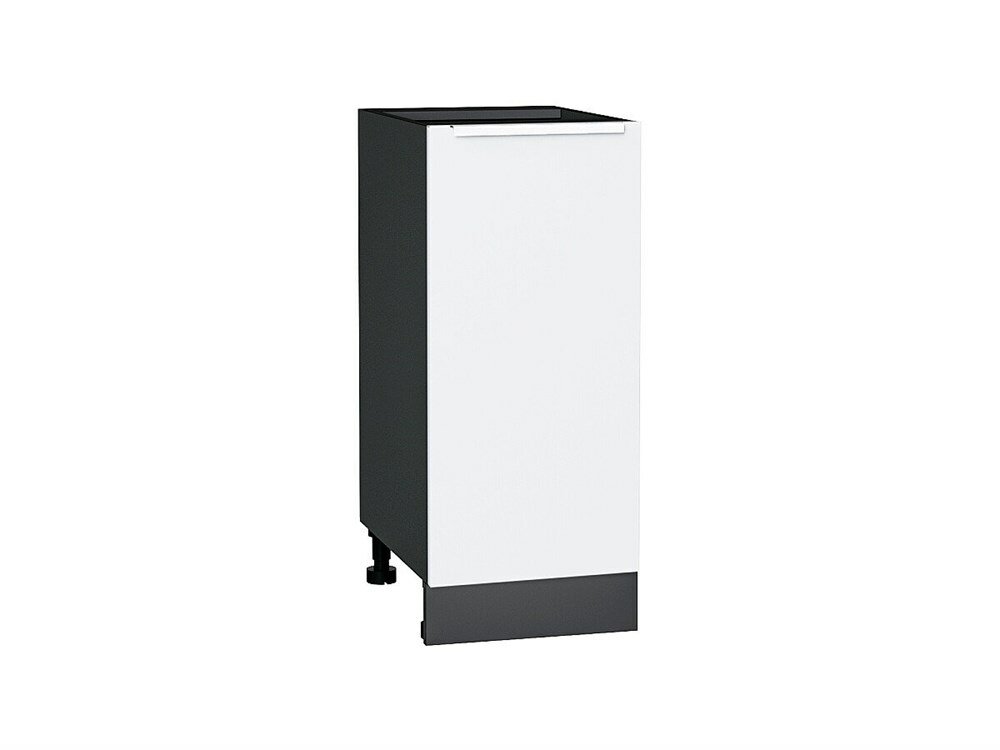 VVT Шкаф нижний с 1-ой дверцей Фьюжн Graphite, Silky White, 350
