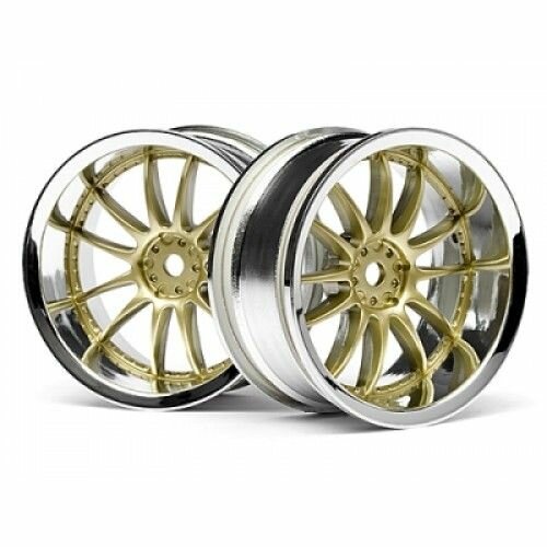 Диски HPI Racing Work XSA O2C Wheel 26mm (Chr/Gld) 3mm Offset